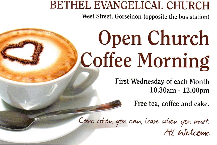 Coffee Morning – Bethel Evangelical Church, Gorseinon